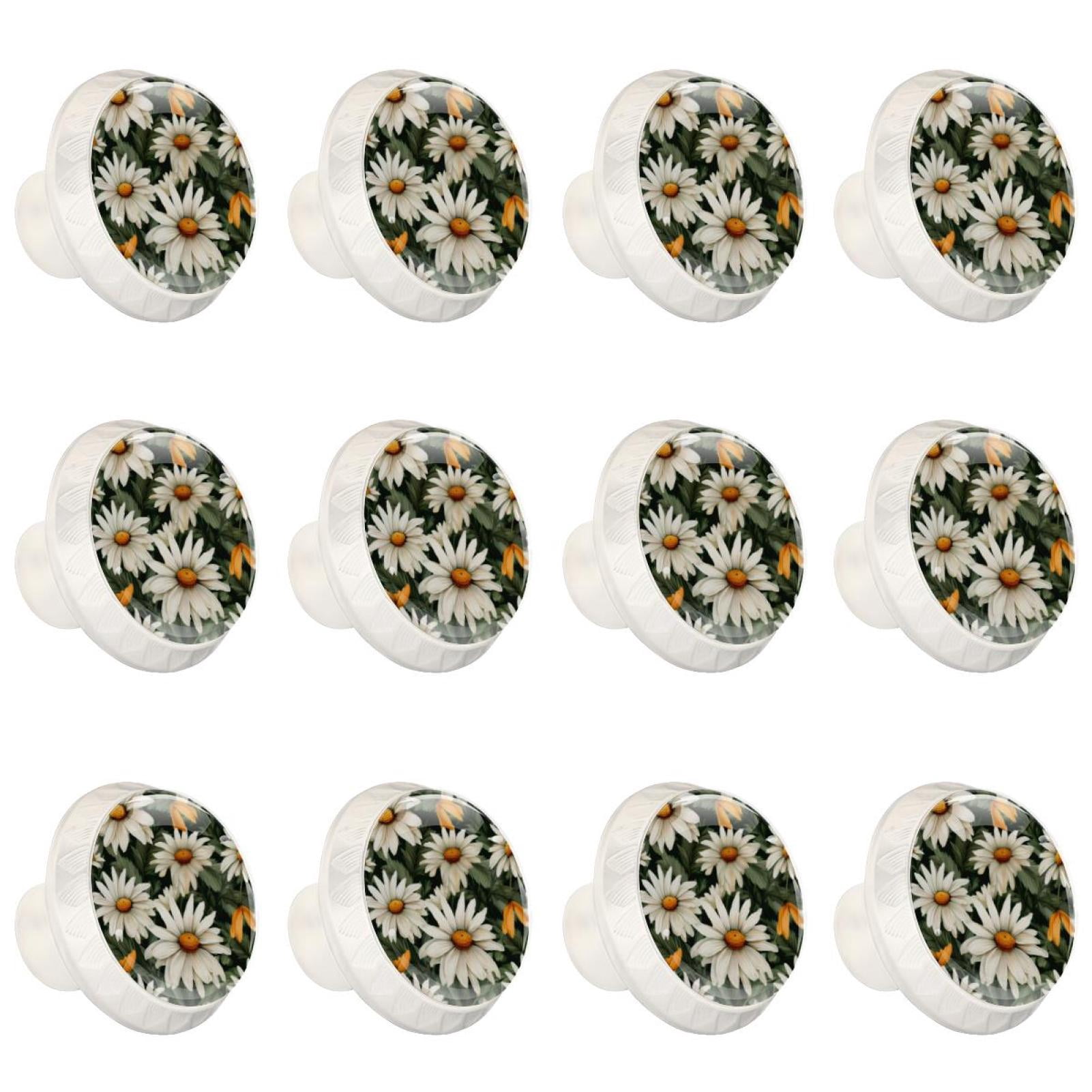 Small Magritte 12 Pcs White Round Drawer Pulls with Screws,ABS and ...