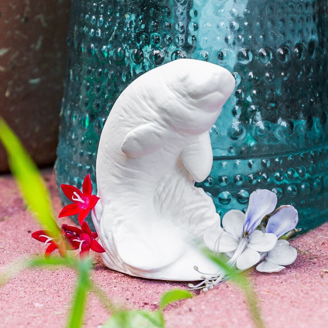 Small Manatee Figurine 2.5" IN STOCK Ceramic Bisque Ready To Paint ...