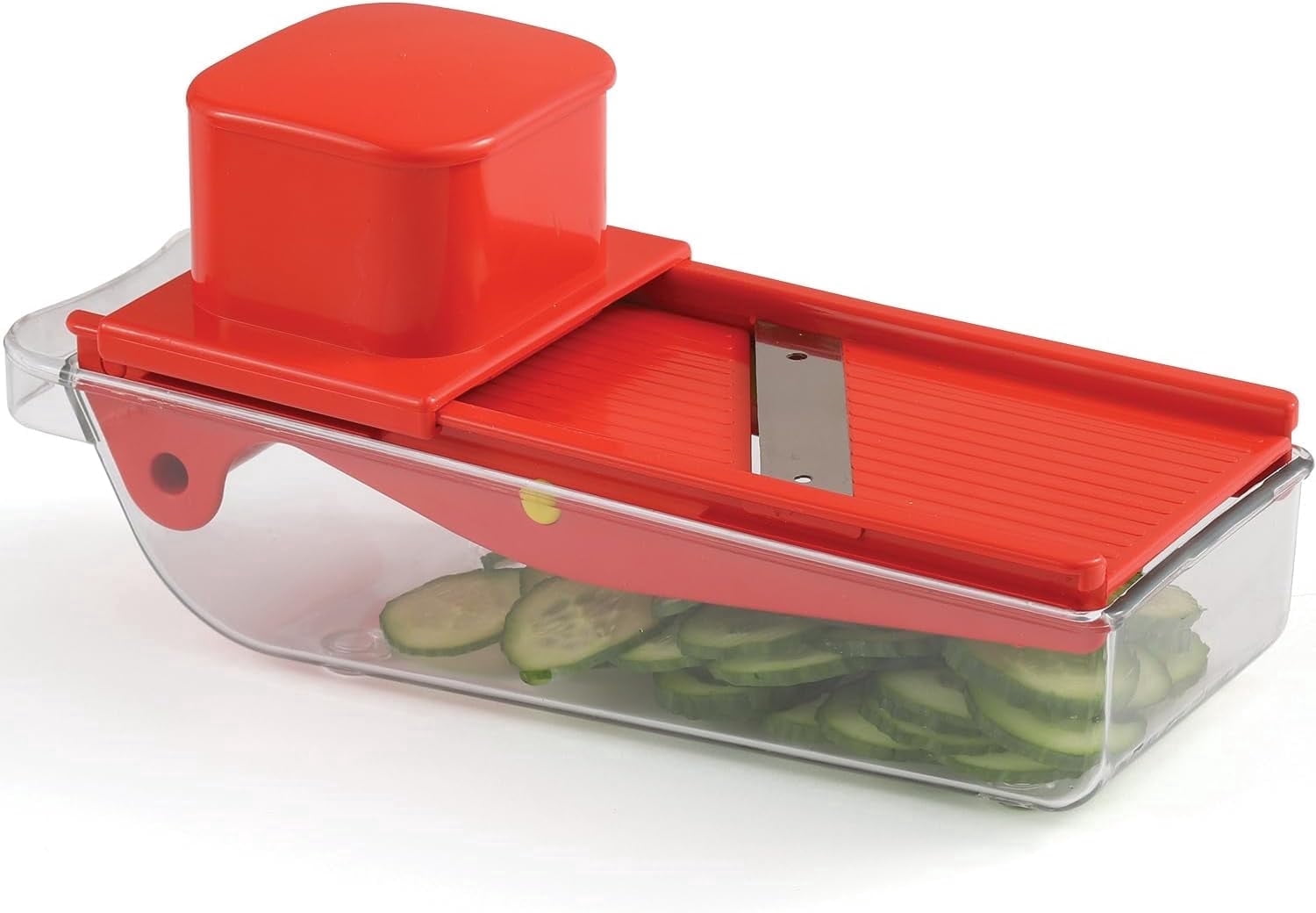 Signora Ware, Small Mandoline Slicer, Adjustable Blade, Container Red ...