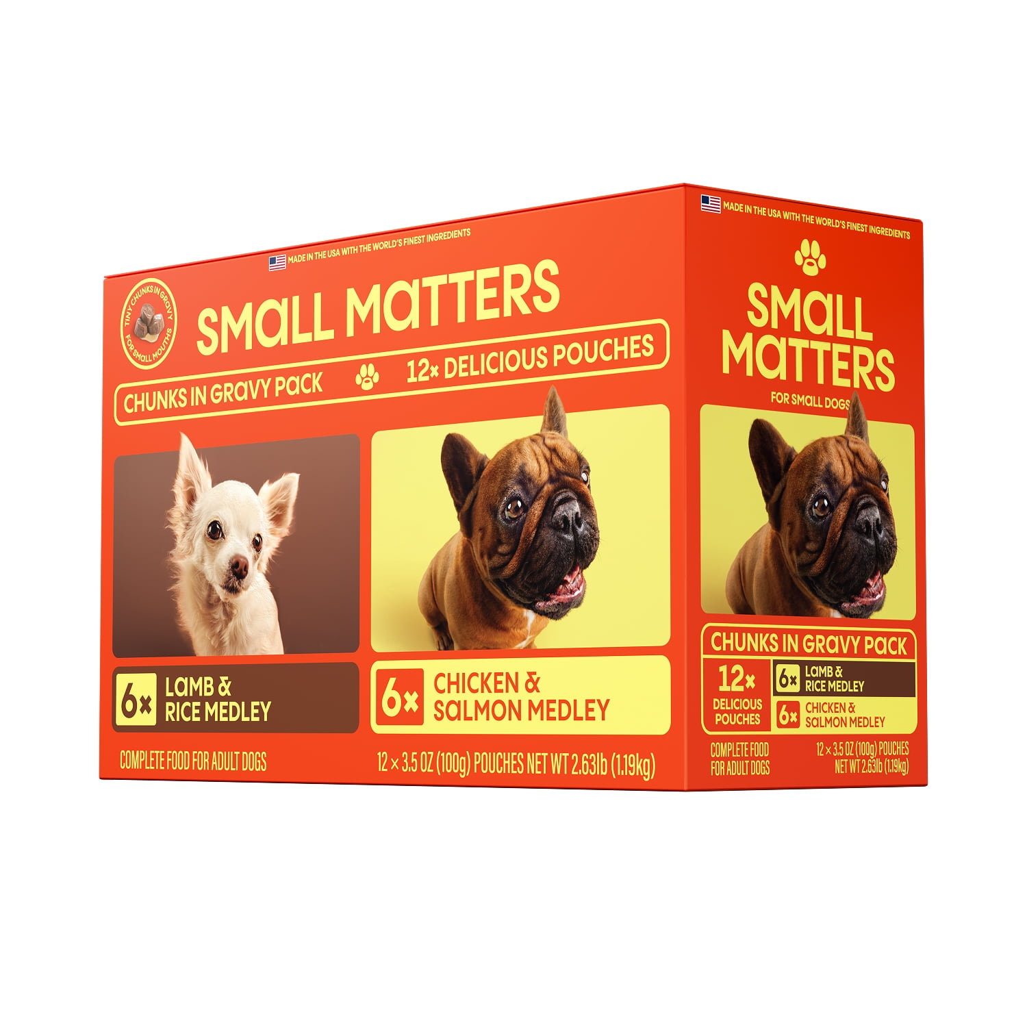 Small Matters Adult Dog Food for Small Dogs, Chicken & Salmon Medley ...