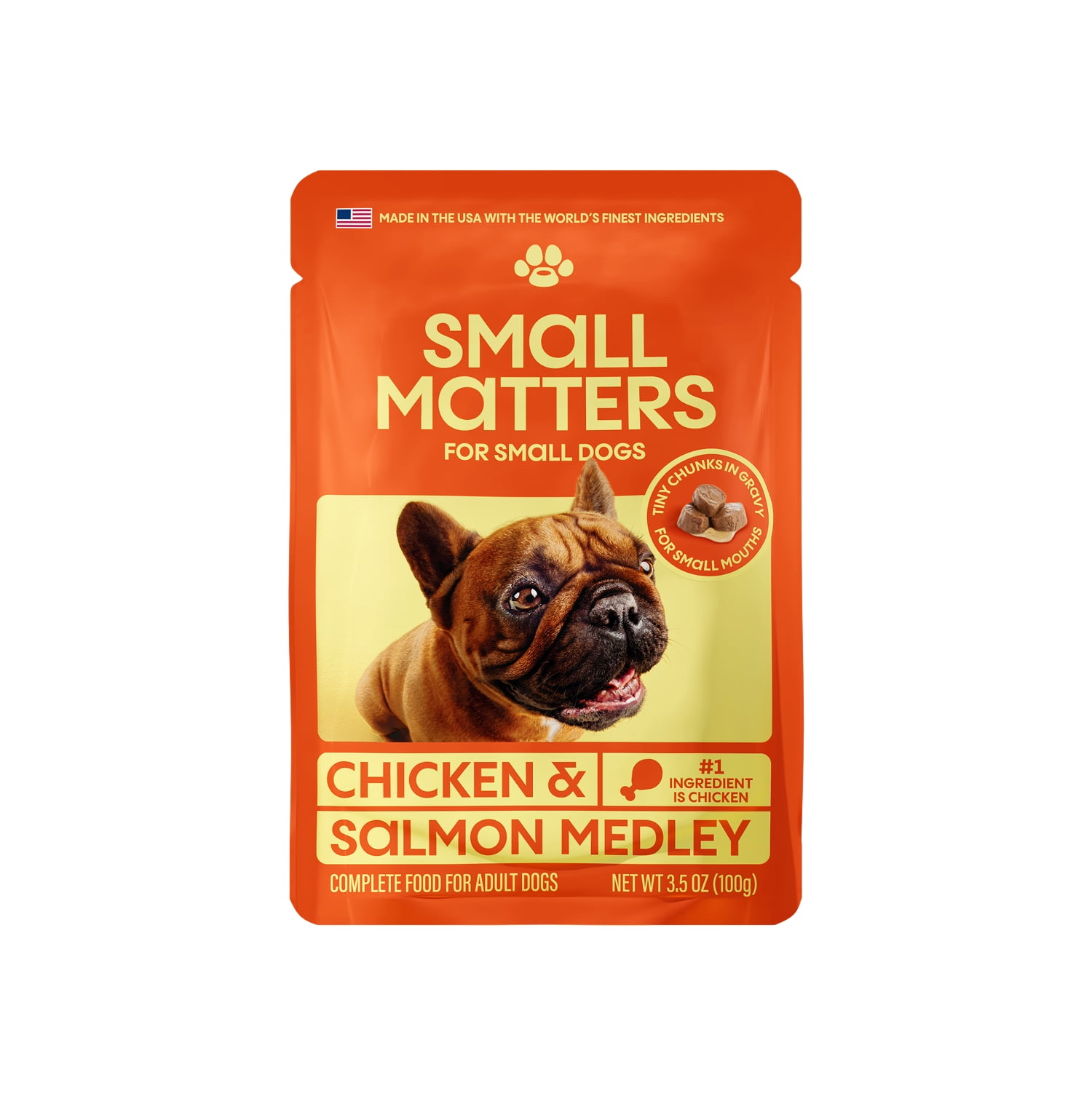 Small Matters Adult Dog Food for Small Dogs, Chicken & Salmon Medley ...