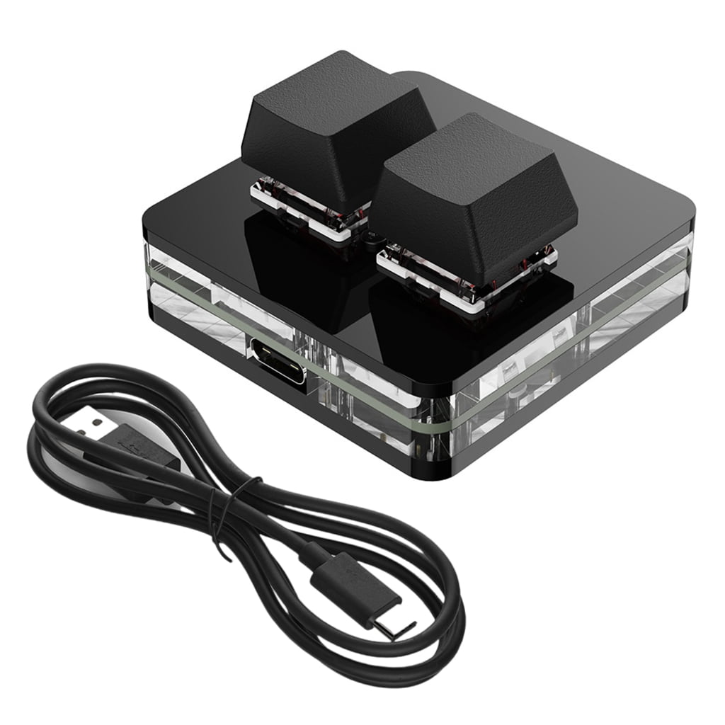 Small Mechanical 2 Key Keyboard Hot Swappable Customizable Switches ...