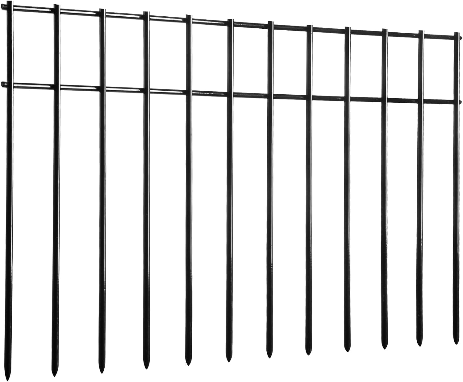 Small or Medium Animal Barrier Fence, 15 Pack Black 20 In(L)X12 In(H ...