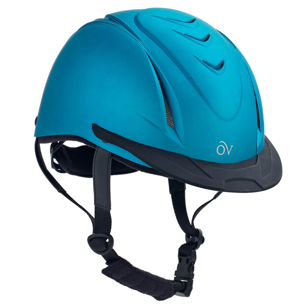 Small Medium Ovation Metallic Schooler Adjustable Horse Riding Helmet ...
