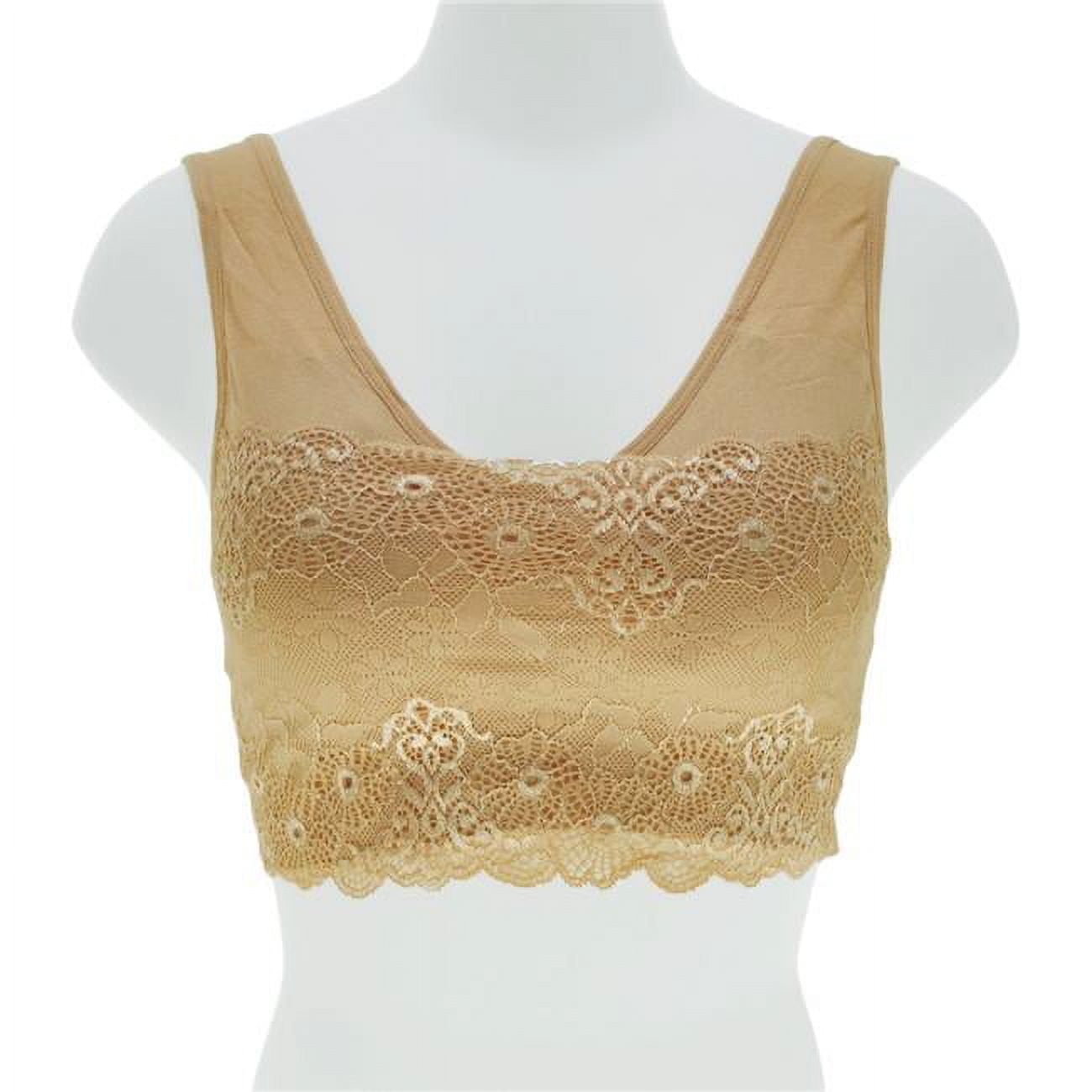 Small & Medium Seamless Girls Training Bra with Lace Modesty Panel ...