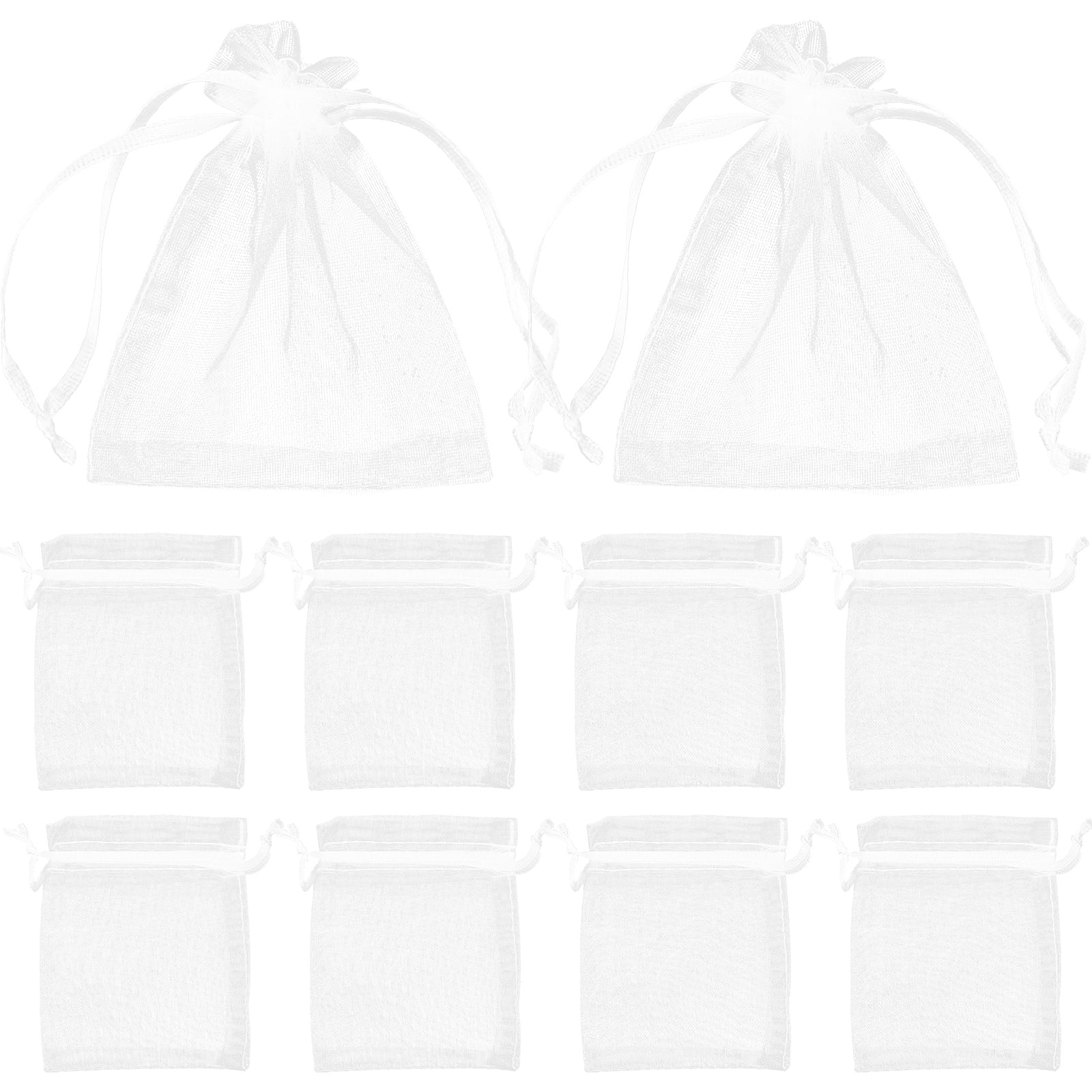 Koolleo 100pcs Jewelry Pouches Small Gift Packing Bags Drawstring ...