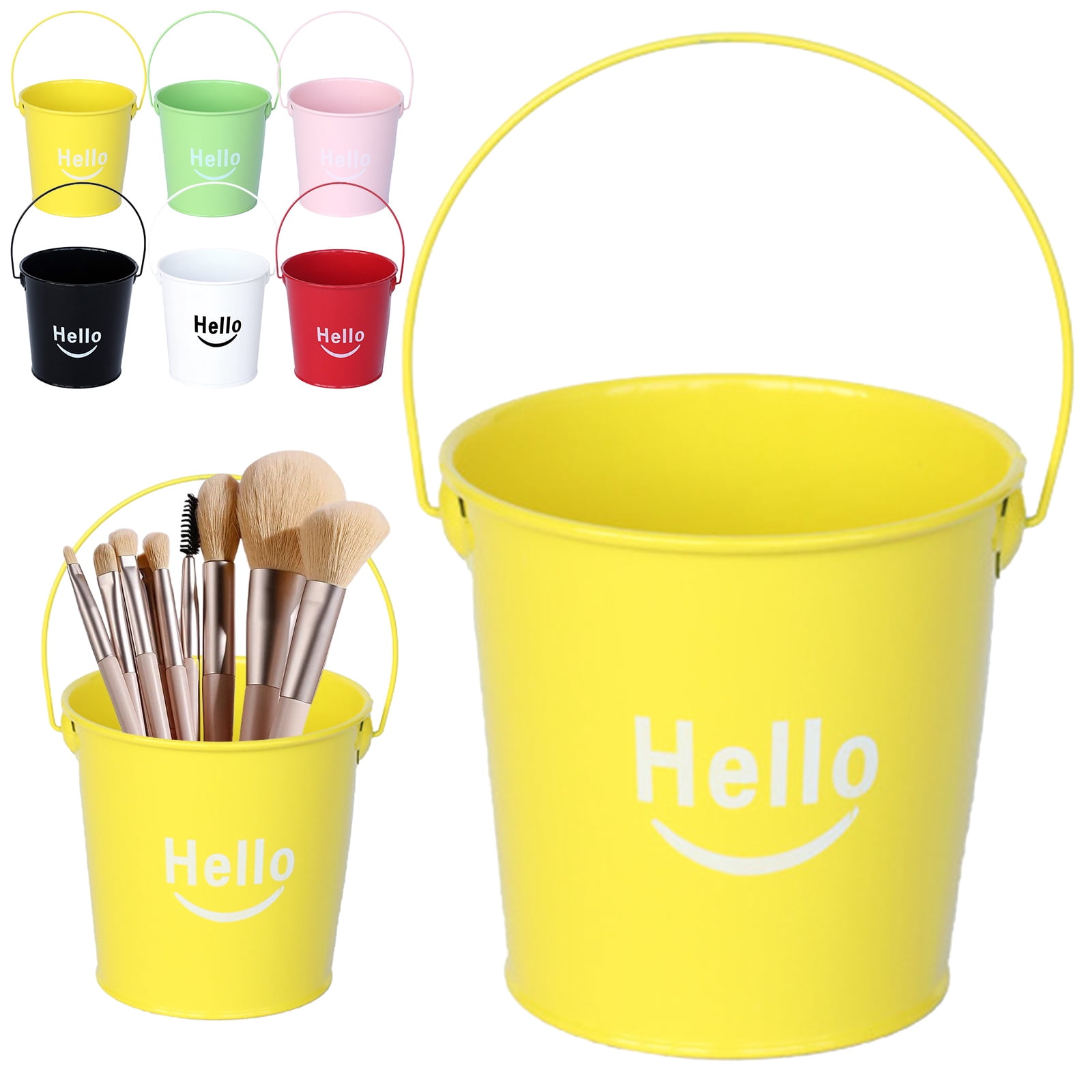 Small Metal Buckets, 1 Pcs Mini Decorative Tin Pails for Gift, Desk ...