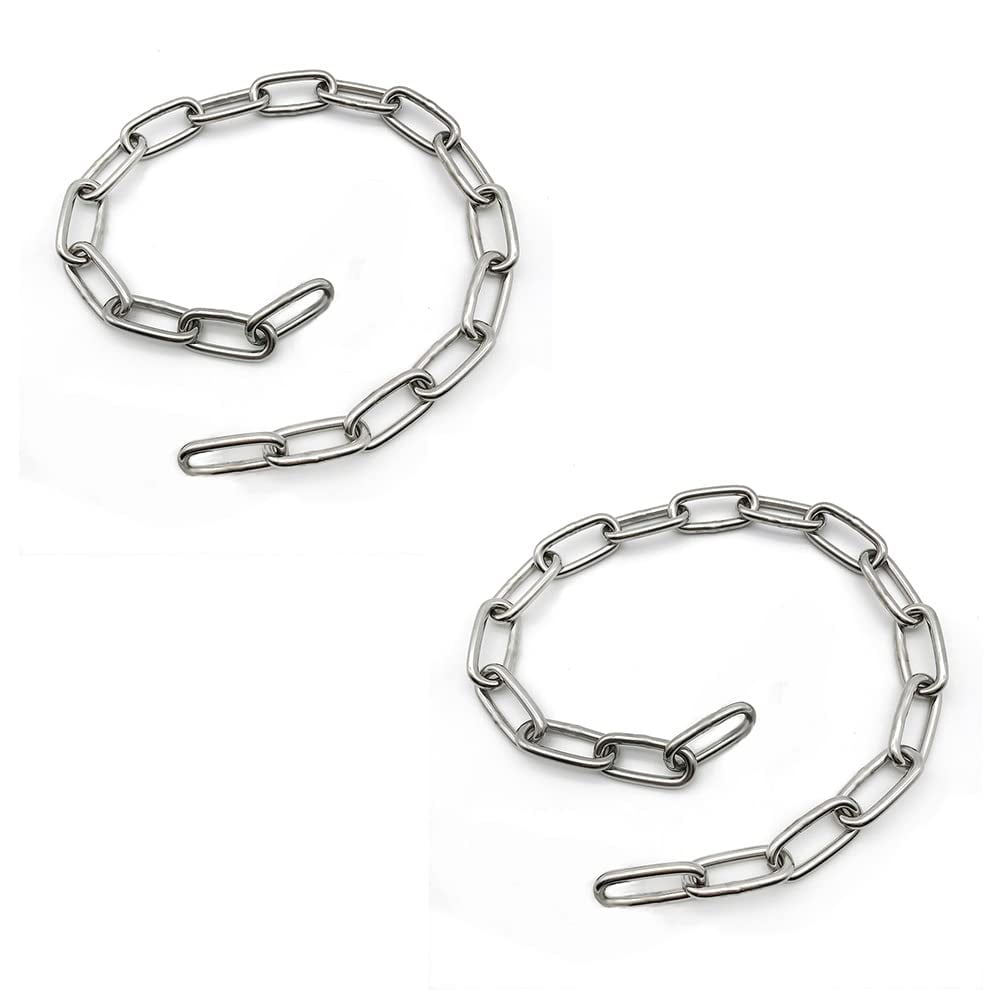 Small Metal Chain,Stainless Steel Safety Chains 20in (L) x 2MM (T) Long ...