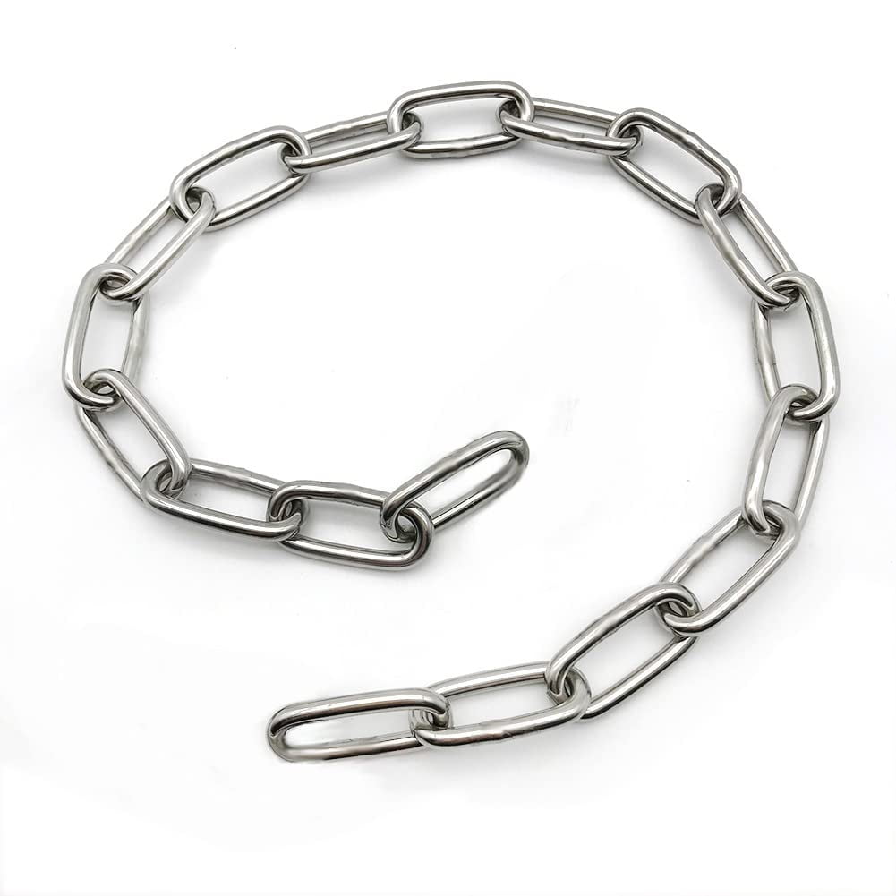 Small Metal Chain,Stainless Steel Safety Chains Long Link Chain Rings ...