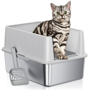 Stainless Steel Litter Boxes in Cat Litter Boxes - Walmart.com