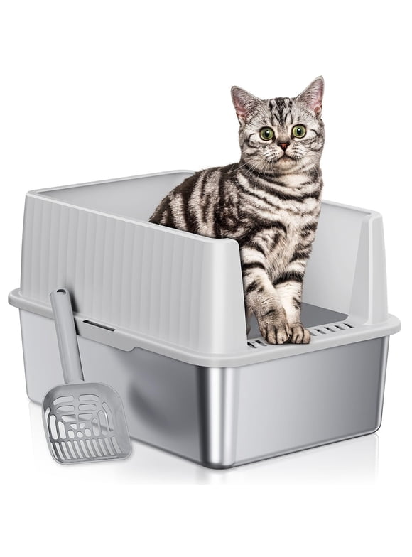 Stainless Steel Litter Boxes in Cat Litter Boxes - Walmart.com