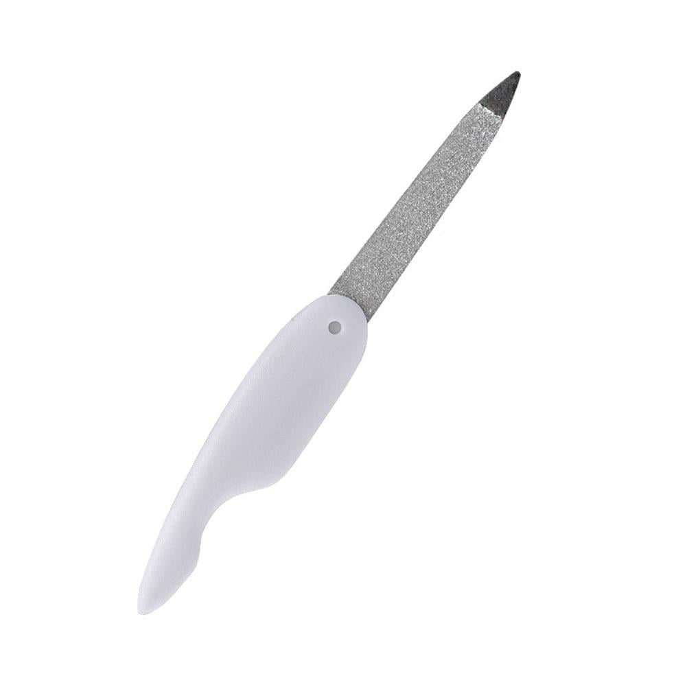 Small Metal Nail File Diamond-Dusted Coarse Nail Files Tool Manicure ...