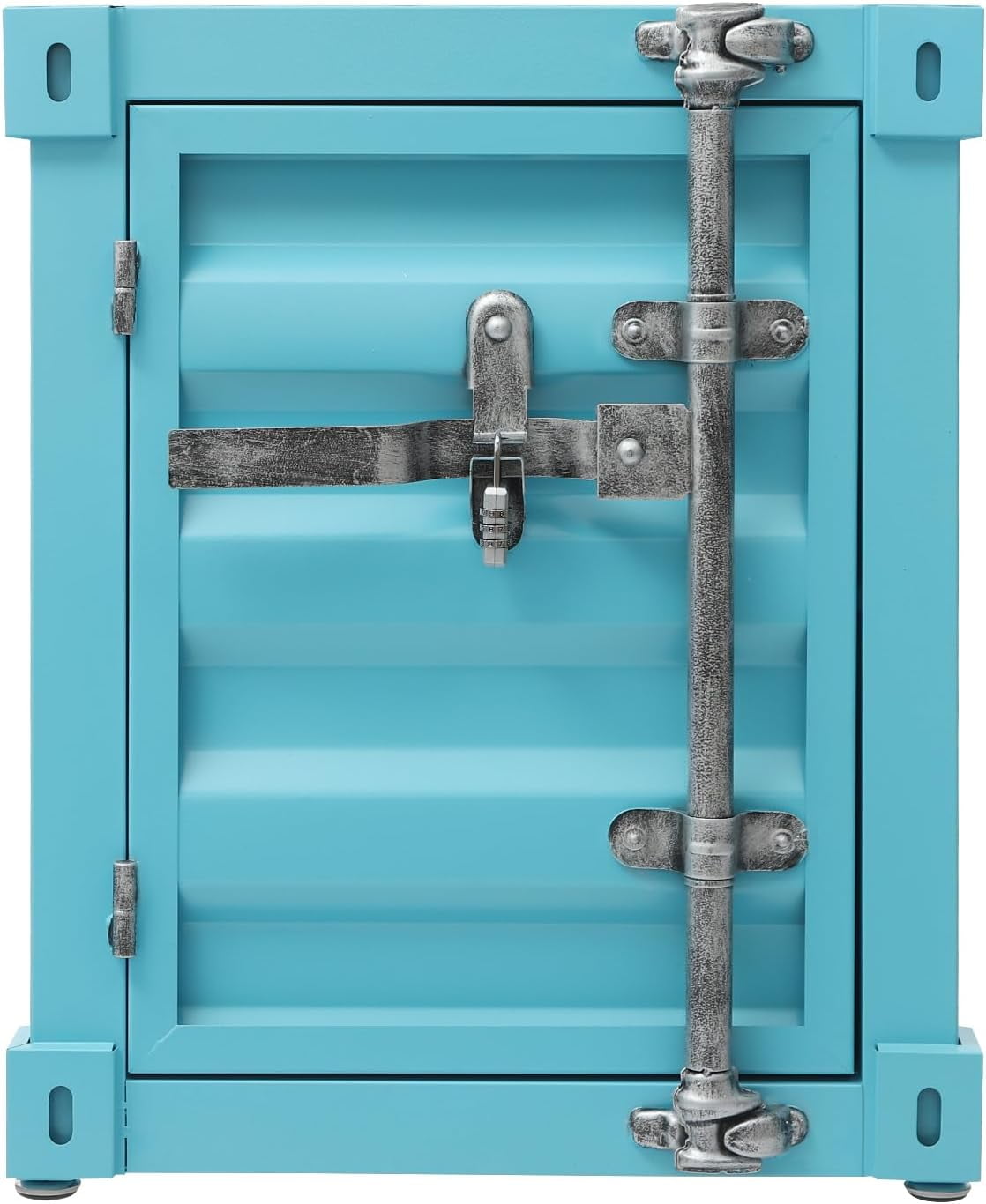 Small Metal Nightstand End Table with Locker,Container Style Locker ...