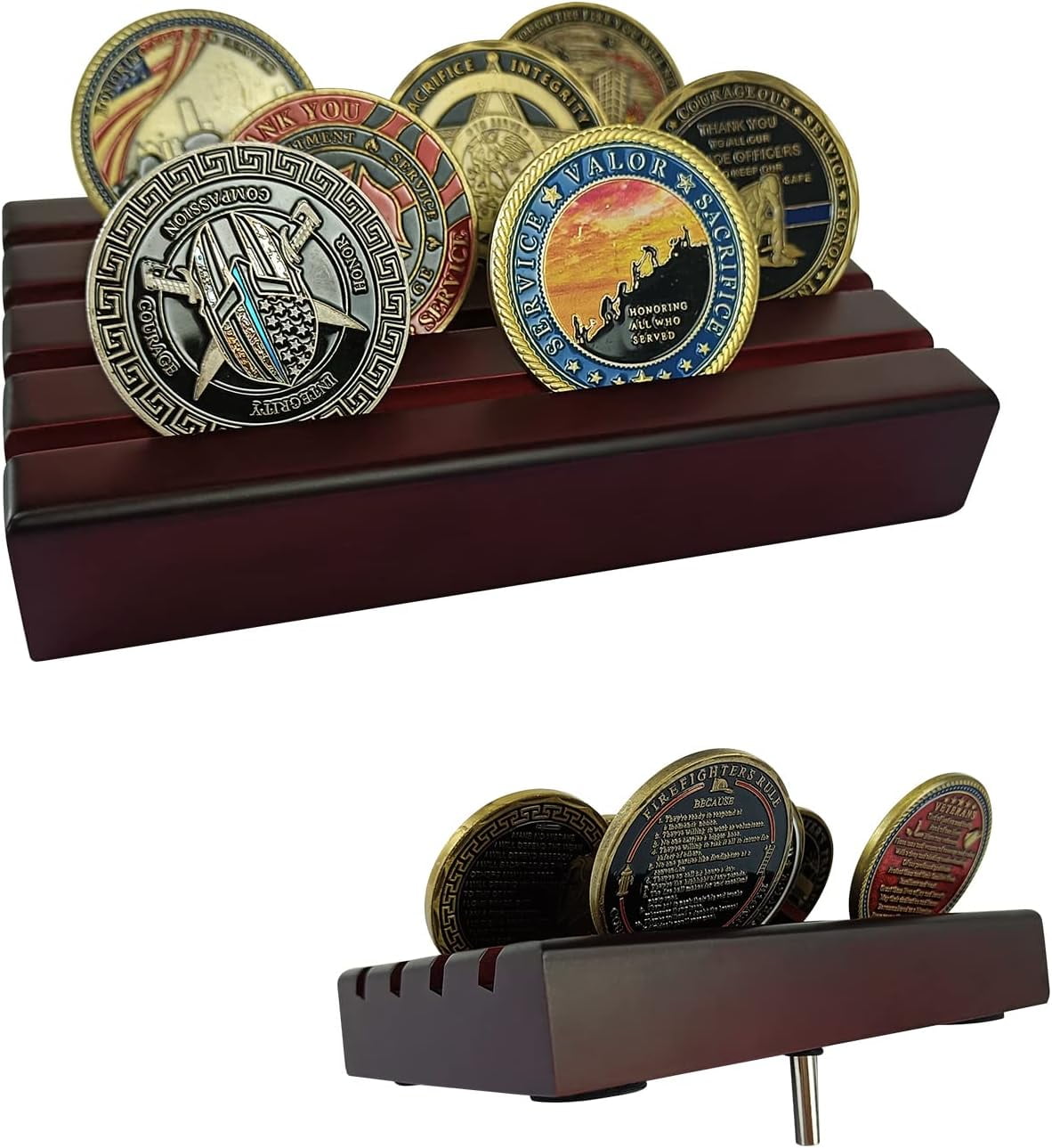 Small Military Challenge Coins Display Holder Solid Wood,Challenge Coin ...