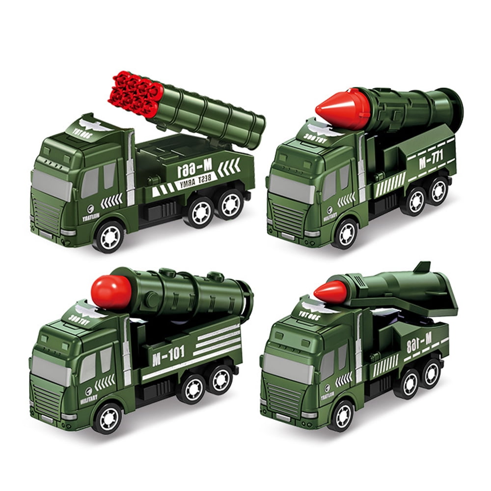 Small Military vehicles Toys, 4Pcs Military vehicles Trucks Kids ...