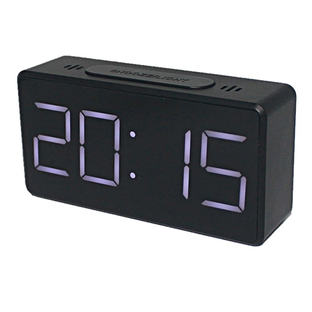 Small Mini Digital Alarm Clock for Travel Adjustable Brightness Simple ...