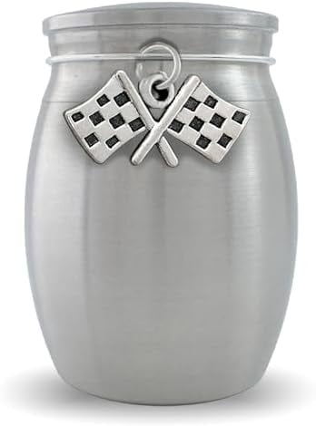 Small Mini Drag Racing Memorial Checkered Flag Cremains Holder ...