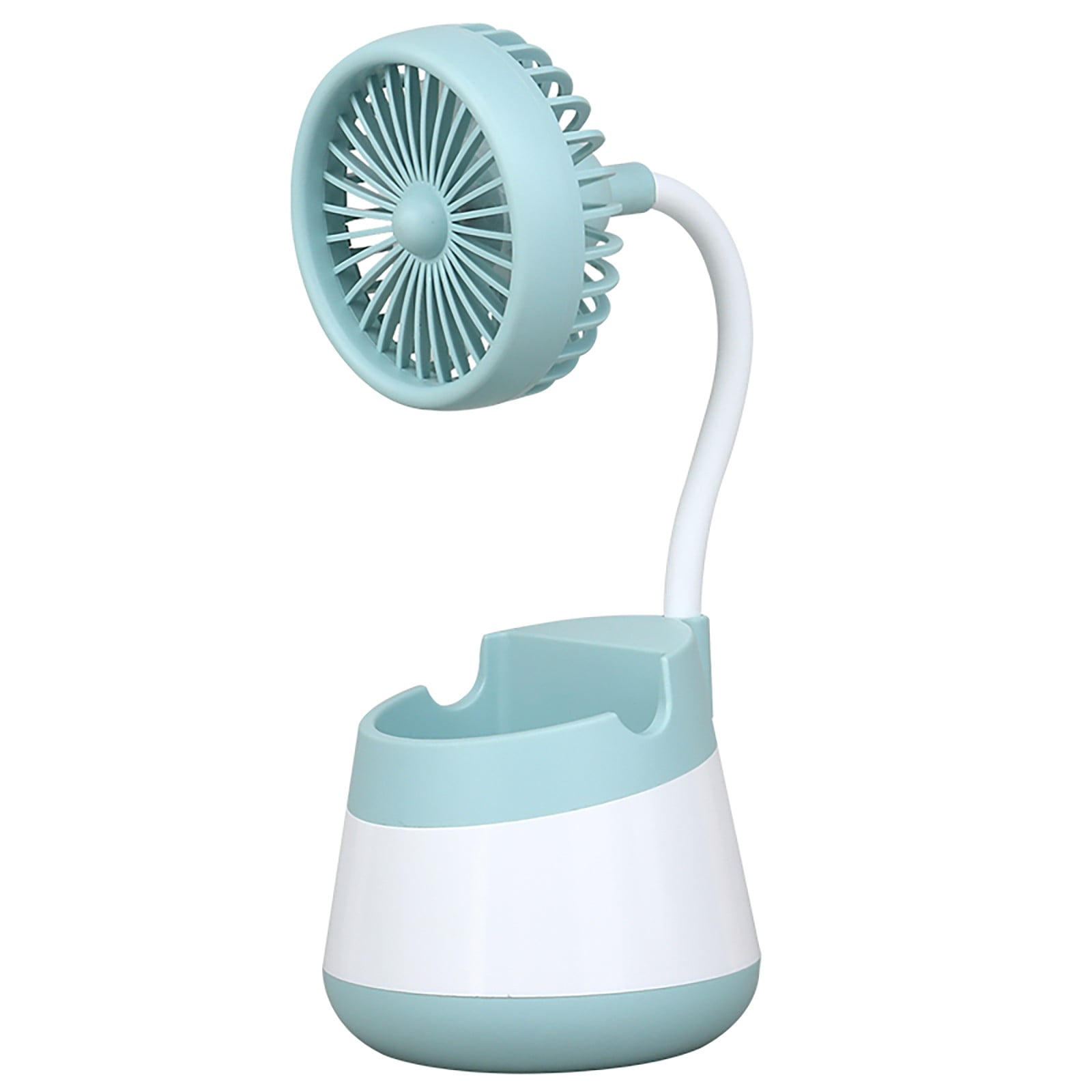 Small Mini Fan with Pen Holder, Portable USB Battery Operated ...