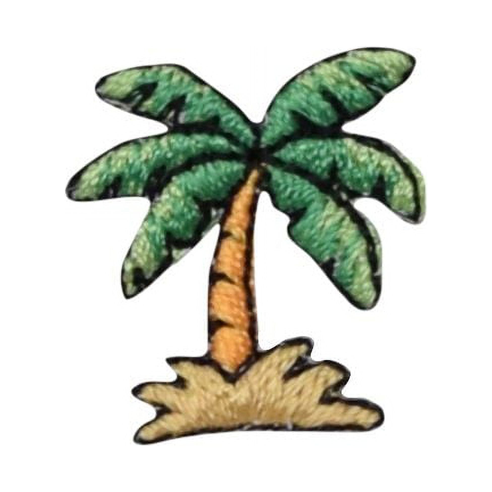 Small/Mini - Palm Tree - Beach/Tropical - Iron on Applique/Embroidered ...