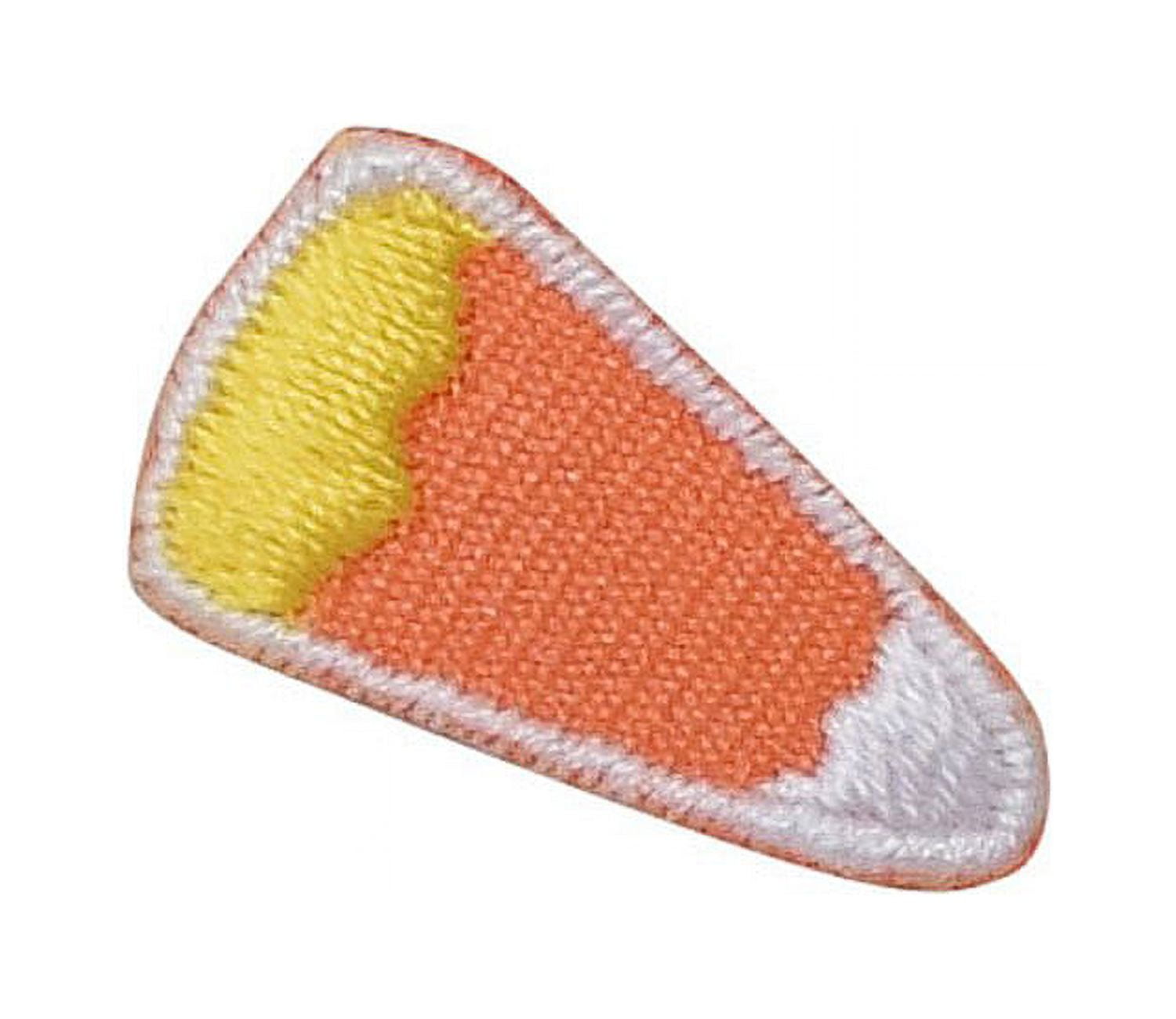Small/Mini - Piece of Candy Corn - Iron on Applique/Embroidered Patch ...