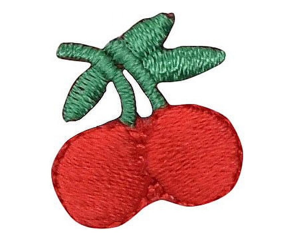 Small/Mini - Red Cherries - Fruit/Food - Iron on Applique/Embroidered ...