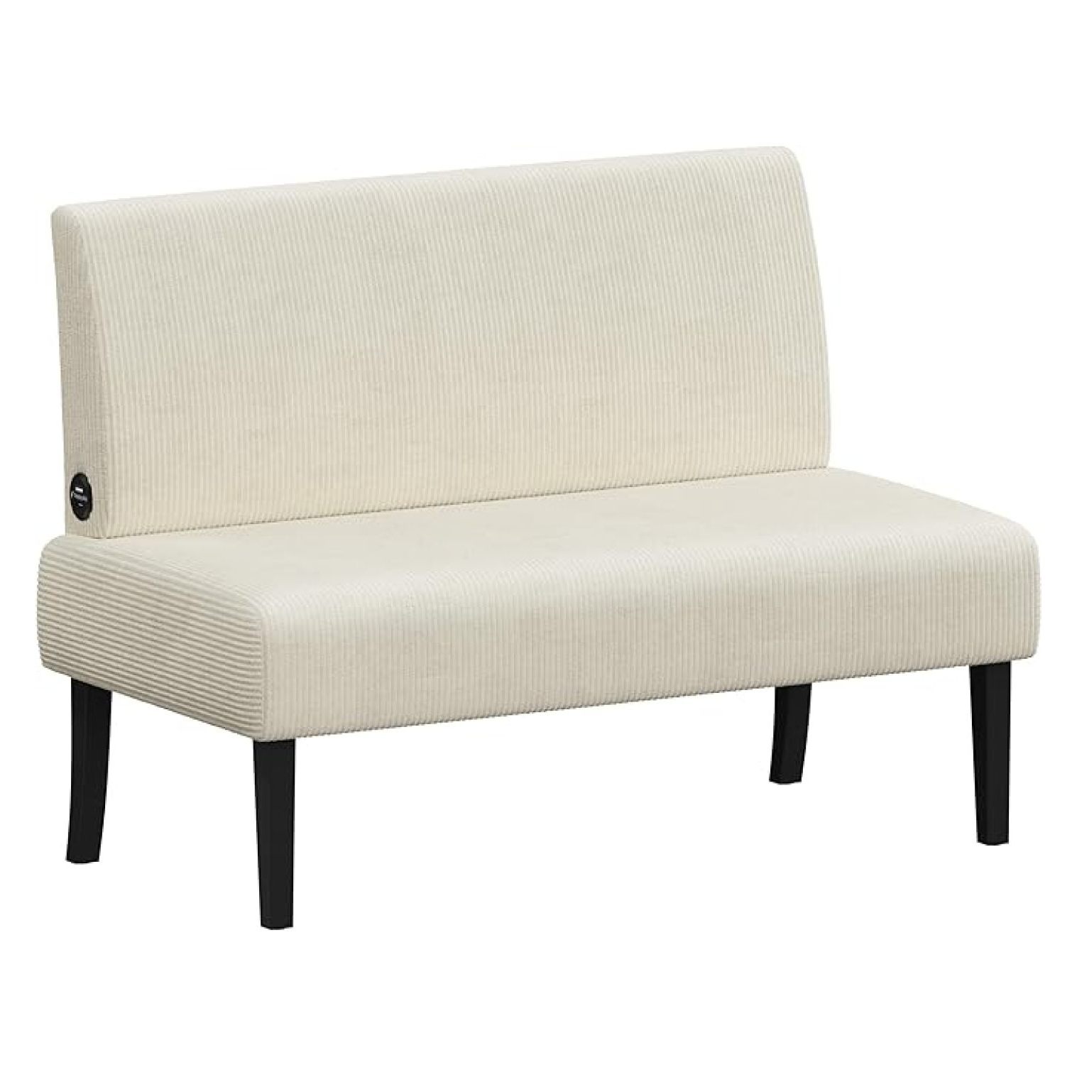 Small Mini Sofa Couch Armless Loveseat Futon for Bedroom, Corduroy ...