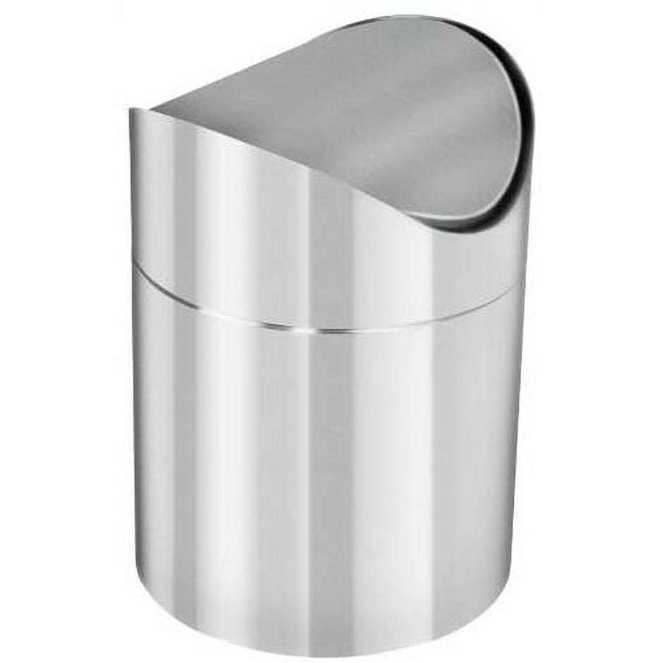 Small Mini Trash Can with Lid, Brushed Stainless Steel Small Tiny Mini ...