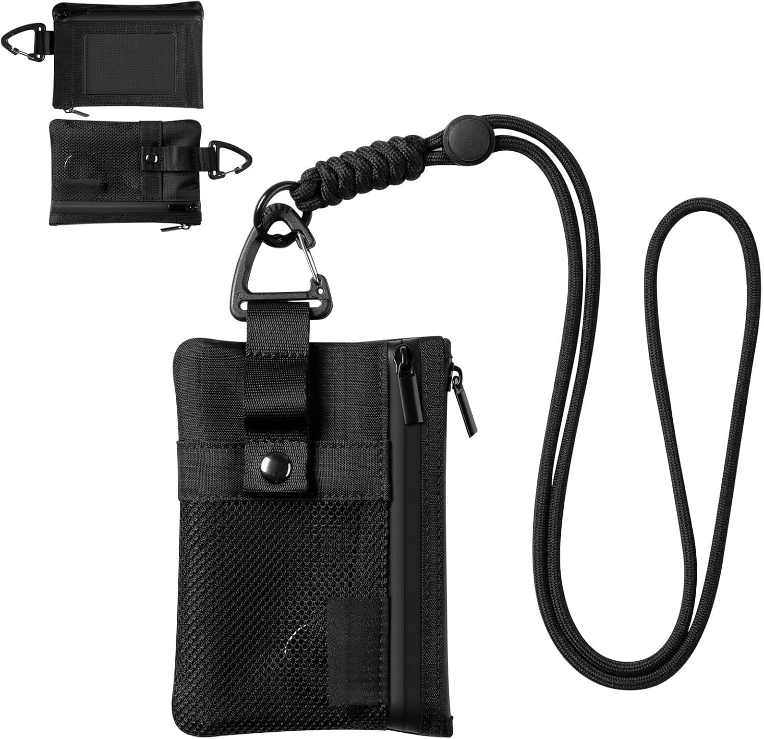 Small Minimalist Wallet for Women and Men Blocking, Zipper Pouch with ...