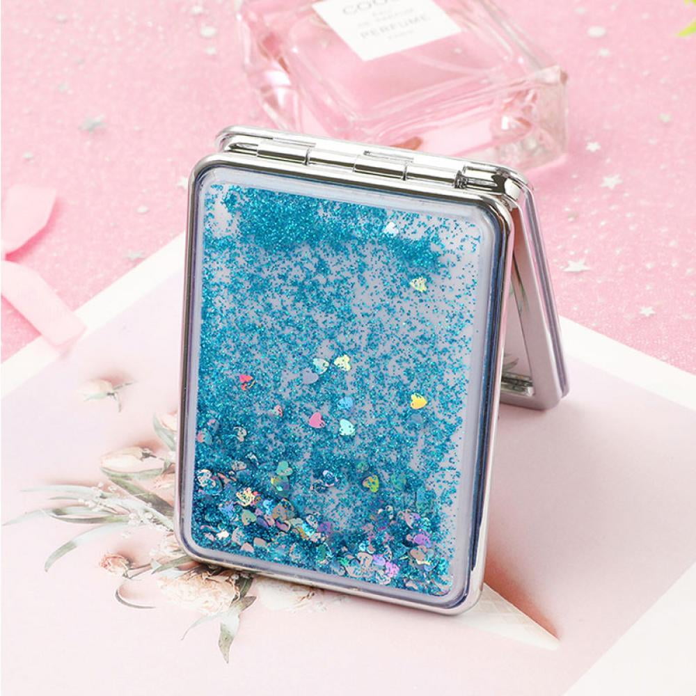 Small Mirror Round Makeup Mirror Folding Mini Pocket Mirror for Handbag ...