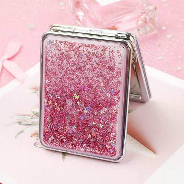 Small Mirror Round Makeup Mirror Folding Mini Pocket Mirror for Handbag ...