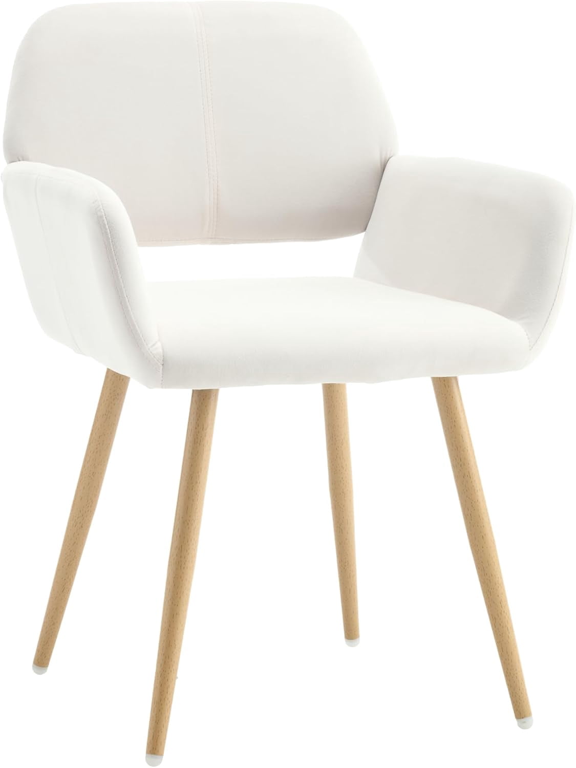 Small Modern Dining Room Arm Chairs 1 Piece Mid-Century Upholstered ...