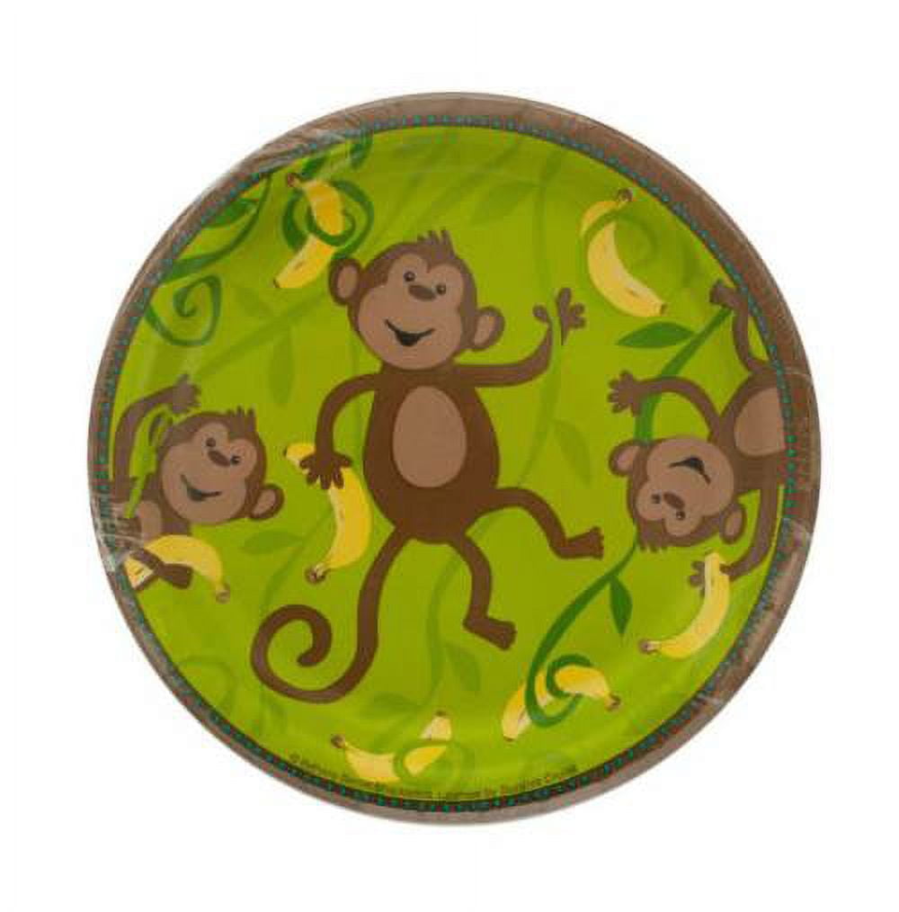Small Monkeyin' Around Party Plate - Set of 8 - Walmart.com