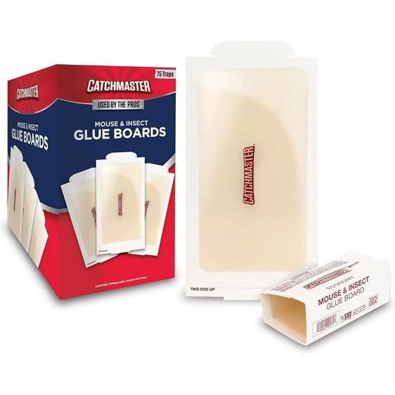 Small Mouse and Insect Glue Boards, 75-Pack Mouse Traps Indoor for Home ...