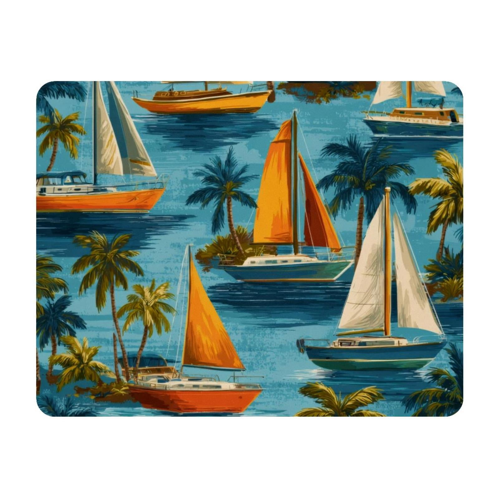 Small Mouse Pad Desk Pad, Office Mouse Mat Non-Slip Rubber Base ...