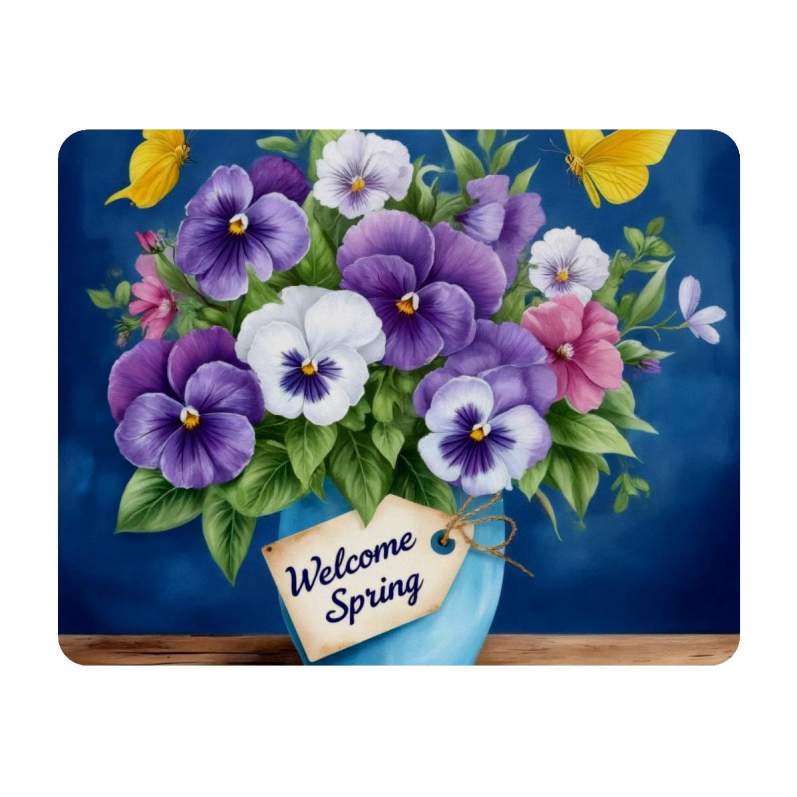 Small Mouse Pad Desk Pad, Office Mouse Mat Non-Slip Rubber Base ...