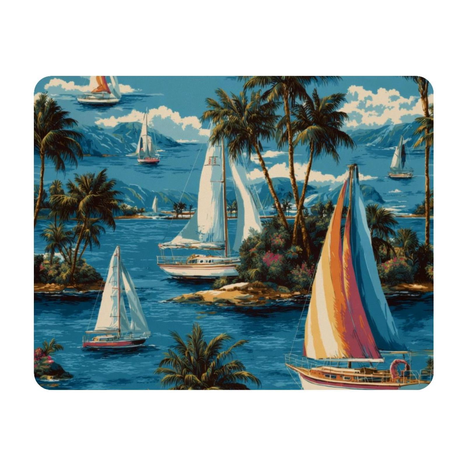 Small Mouse Pad Desk Pad, Office Mouse Mat Non-Slip Rubber Base ...