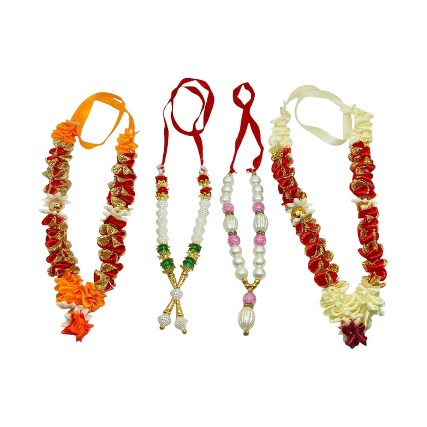 Small Multi Jarkan Mala for God Idol Murti Mala Garland Haar for God ...
