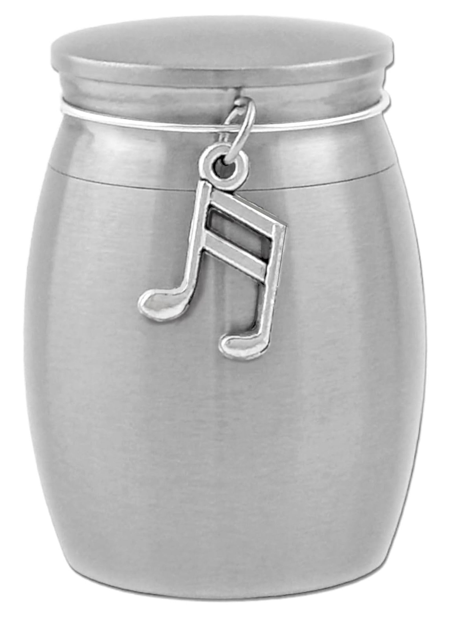 Small Music Note Urn for Ashes Musician Memorial Mini Keepsake ...