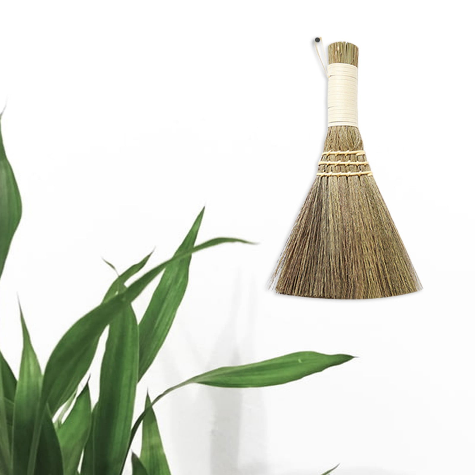 Small Natural Whisk Broom Sweeping Hand Handle Broom Duster Whisk ...