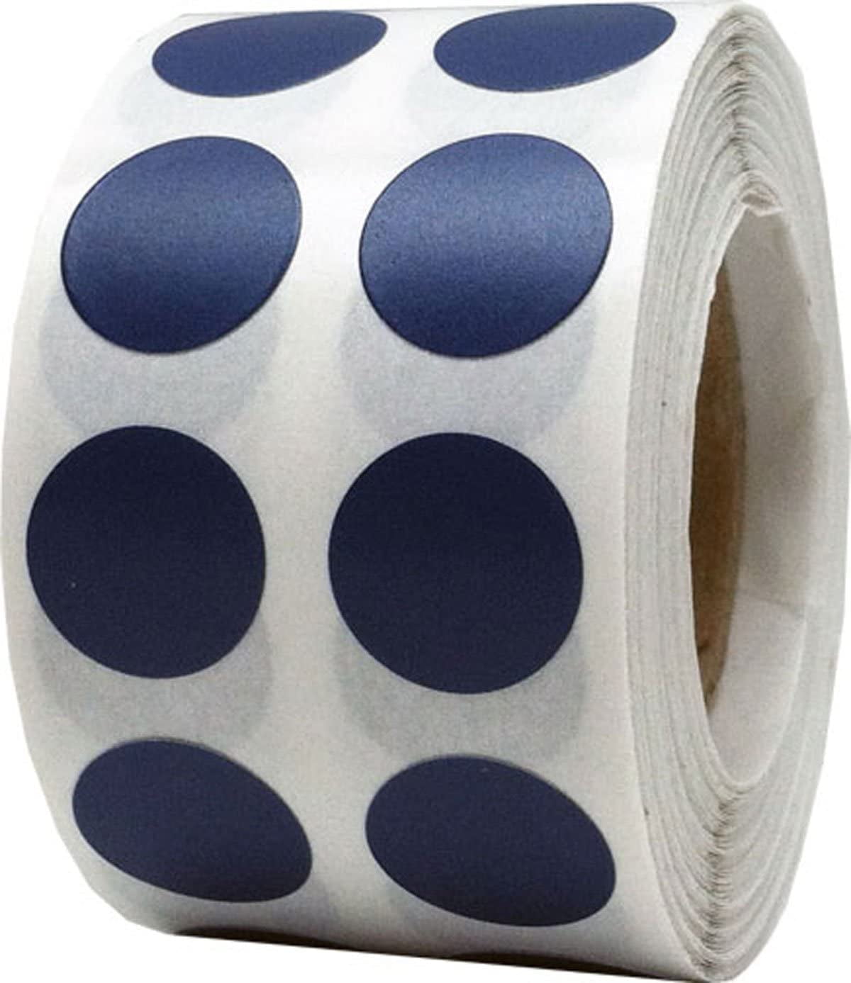 Small Navy Blue Dot Stickers 0.5 Inch 12.7 mm Round 1000 Count ...