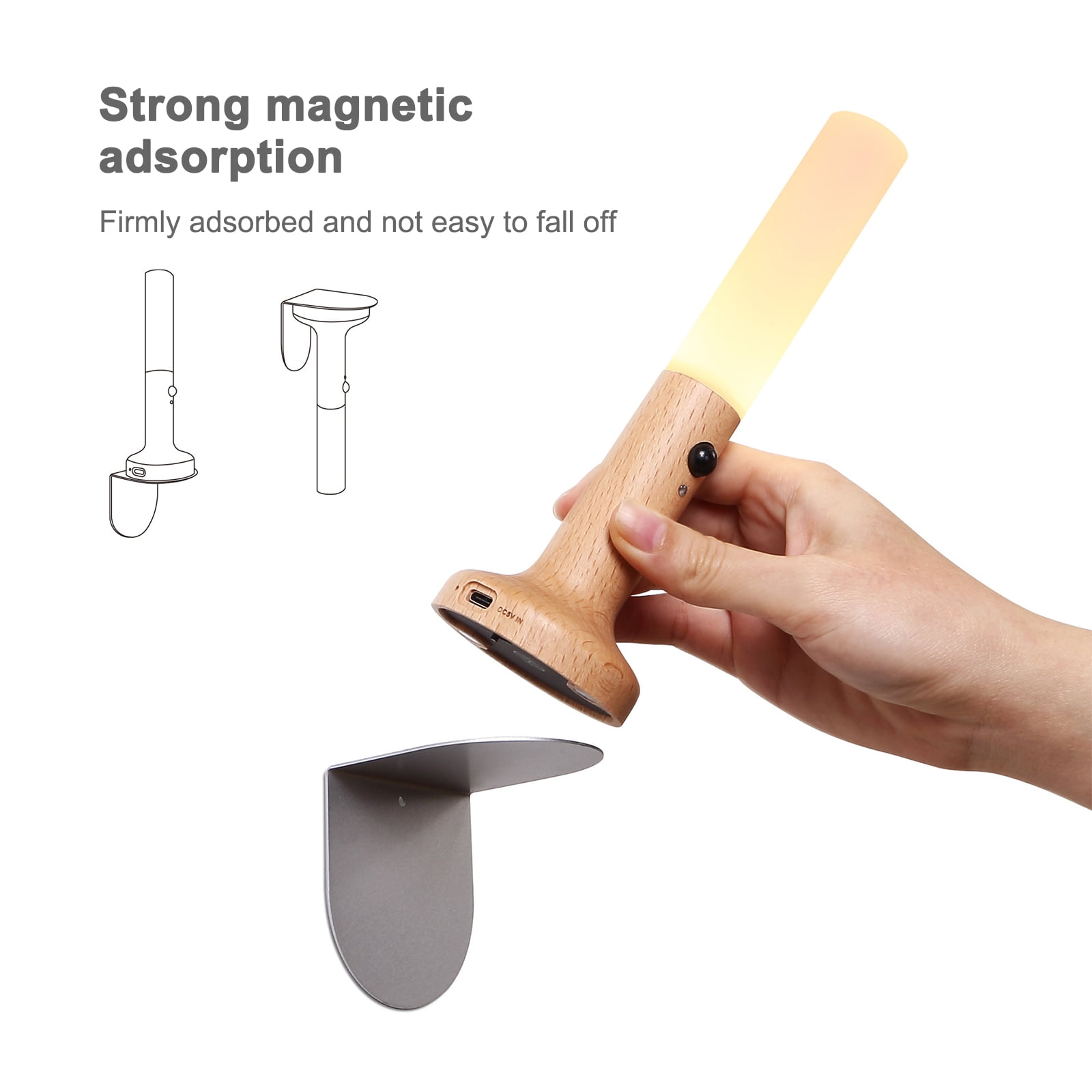 Small Night Light,Table Lamp Warm Led White With Wall Indoor Body Wall ...