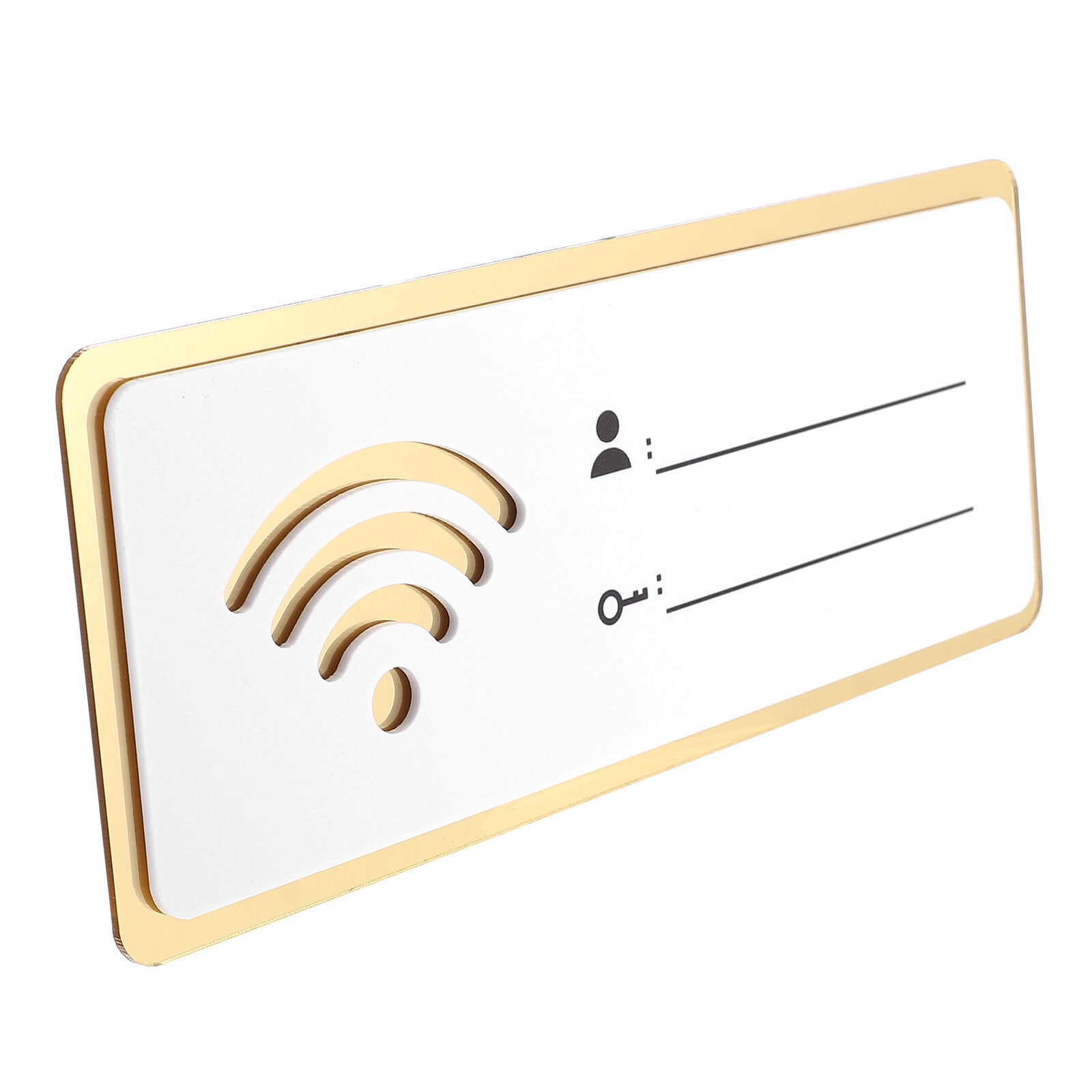 Small Office Decor White Wall Panels Wifi Sign Guest Password for Lease ...
