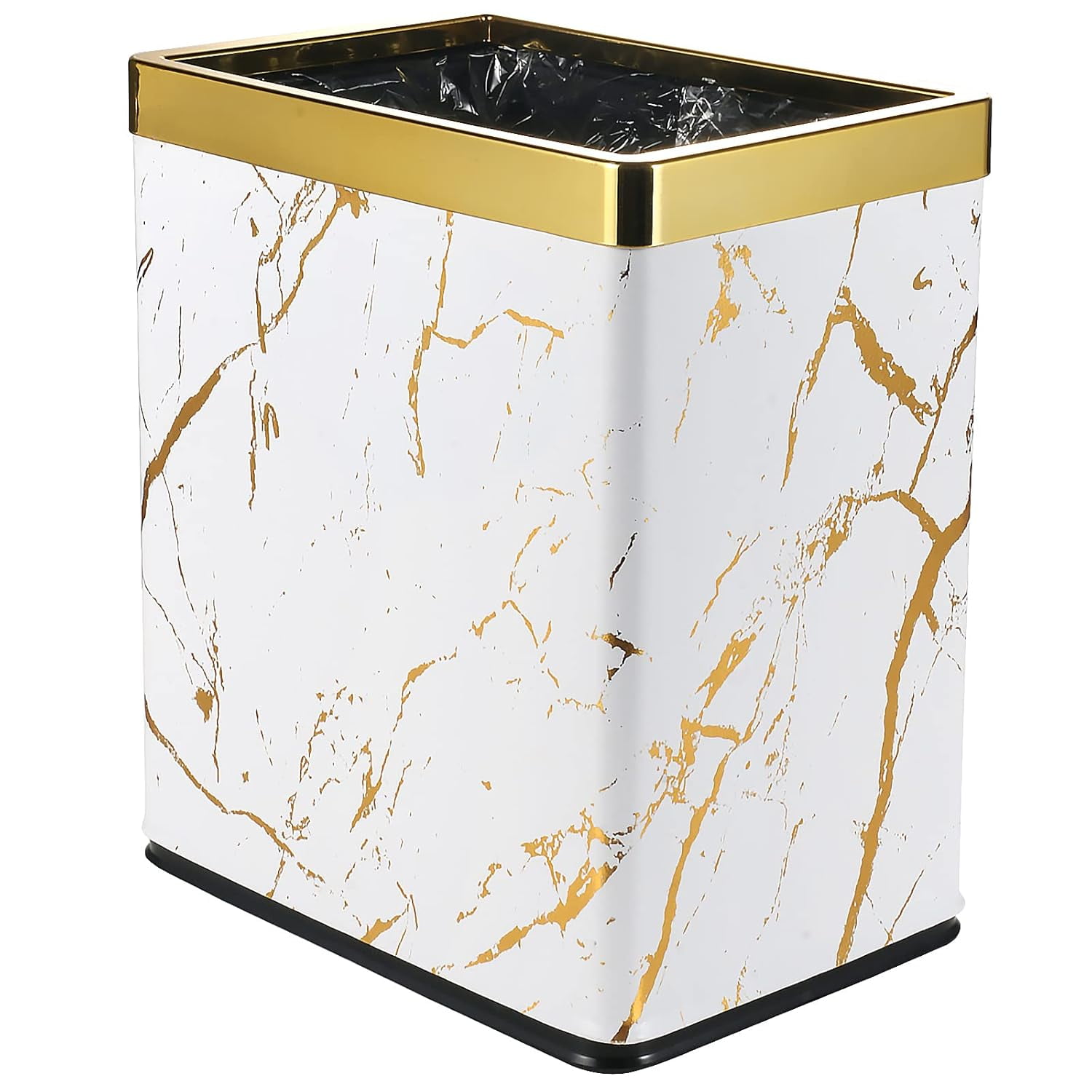 Small Office Trash can bedroom Wastebasket,Rectangle Slim bathroom ...