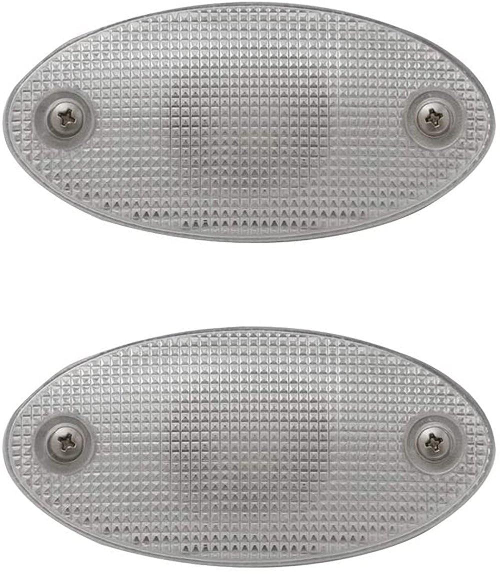 ITC Small Oval Courtesy Light, Two Pack, Flush Mount Lens, Chrome ...
