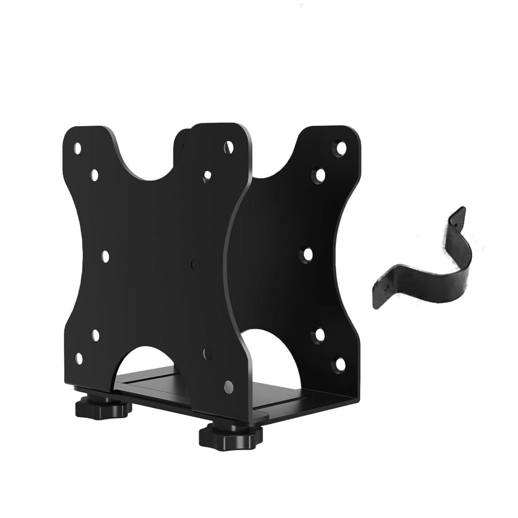 Small PC Mount Bracket Adjustable Mounting Space Saving Computer Holder ...