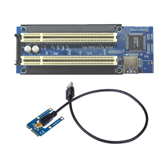 Small PCIE to Card Double High Efficiency Adapter Converter with USB ...