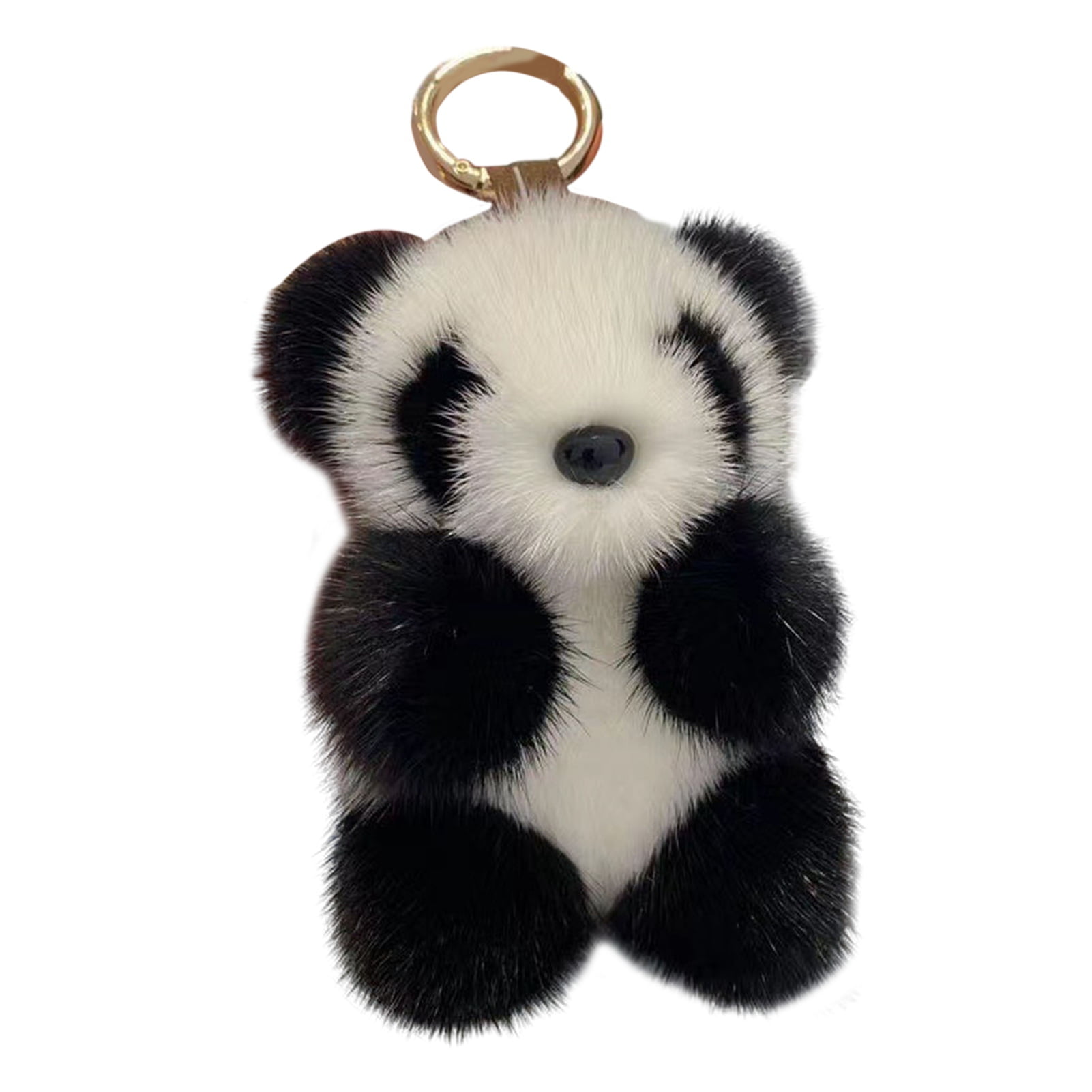 Small Panda Plush Doll Keychain Pendant Women Bag Ornament Cute ...