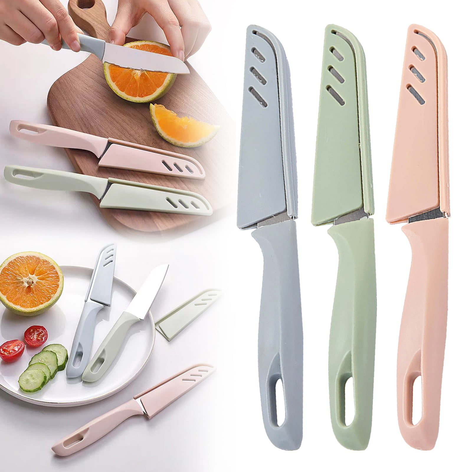 Small Paring Knife for Fruit and Vegetable, German Stainless Steel with ...