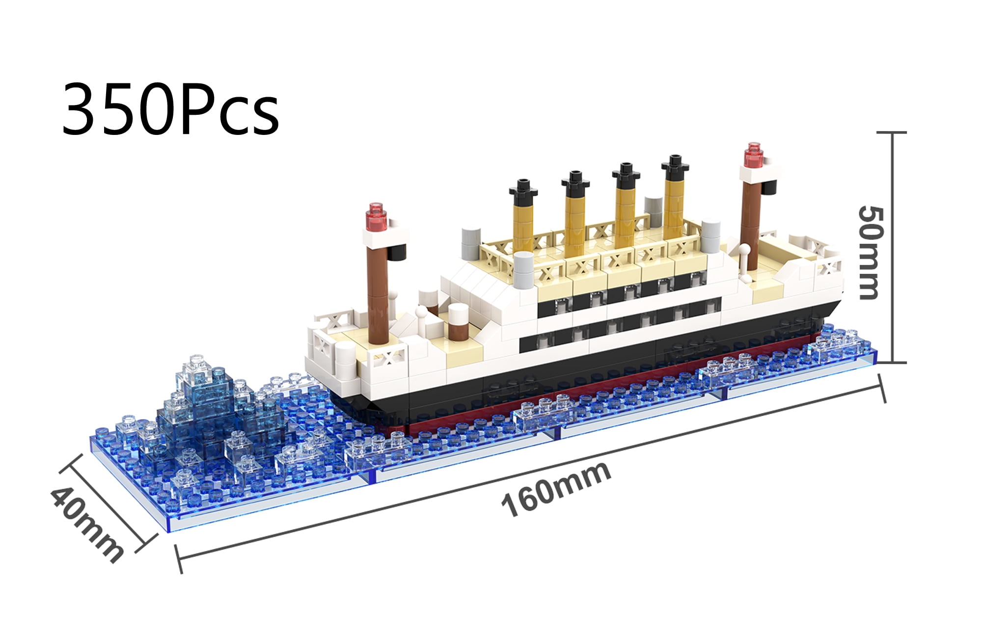 Small Particle Building Block Assembly Toy Titanic Giant Boy Girl ...