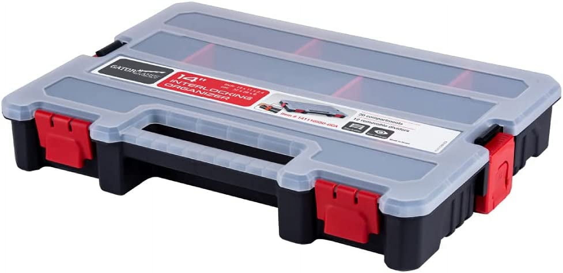 Small Parts Organizer Box – Stackable Hardware Storage Case with 20 ...